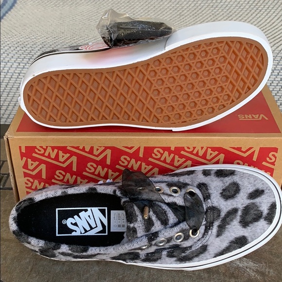 Vans | Shoes | Vans Authentic Platform Fuzzy Snow Leopardtrue Wh | Poshmark